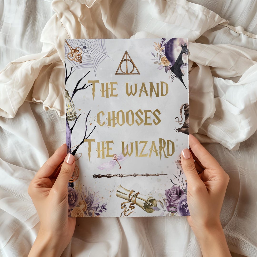 The Wand Chooses the Wizard Sign; Wizard Baby Shower; Magic School Baby ...