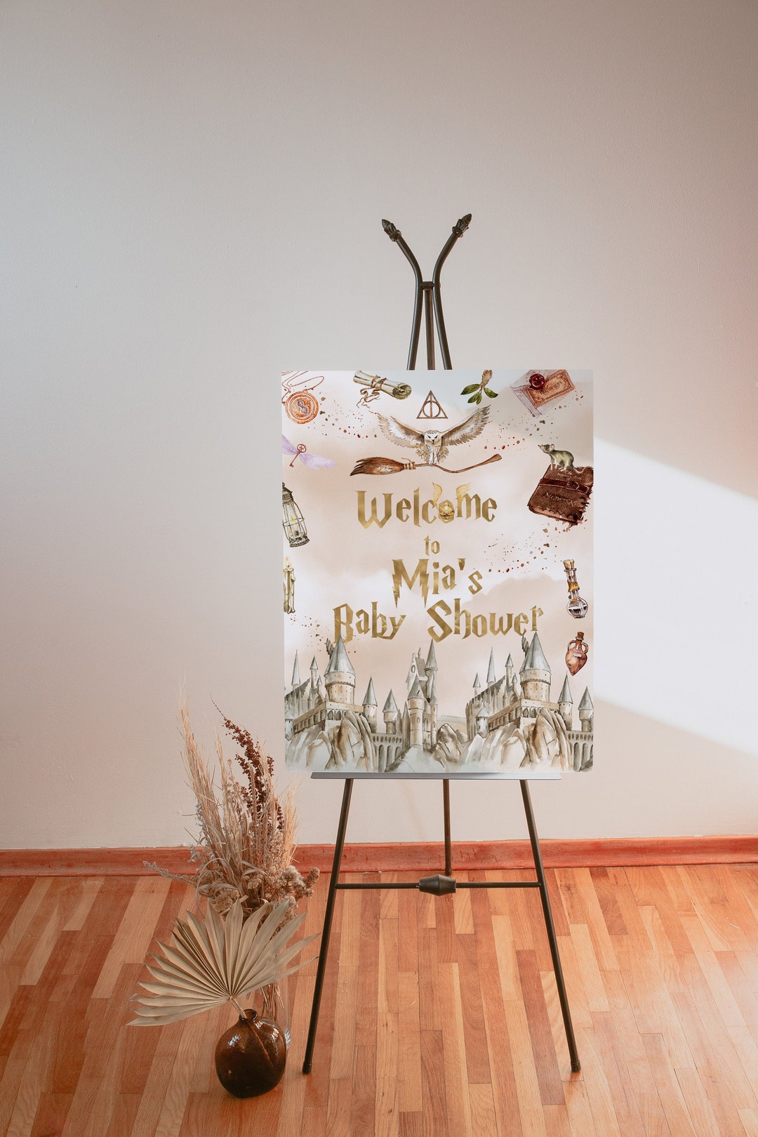 Welcome Wizard Baby Shower Banner; Magic School Baby Shower; Baby ...