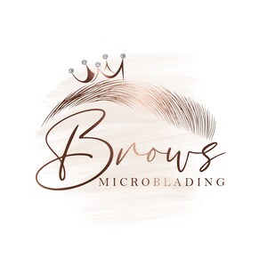 Custom Brows Logo Microblading Logo Design Premade Brow Artist Logo ...