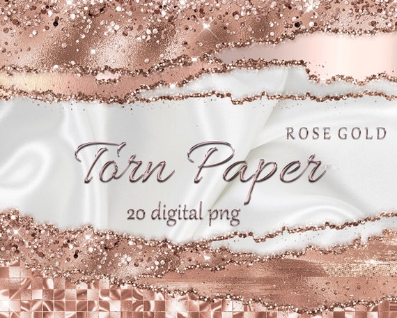 Glam Edges Glam Digital Borders Glitter Torn Paper Glam - Etsy