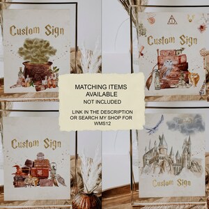 Editable Food Label Wizard Birthday Party; Magic School Birthday ...