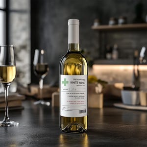 Prescription Wine Label Personalized White, Red, Rose Wine Sticker ...