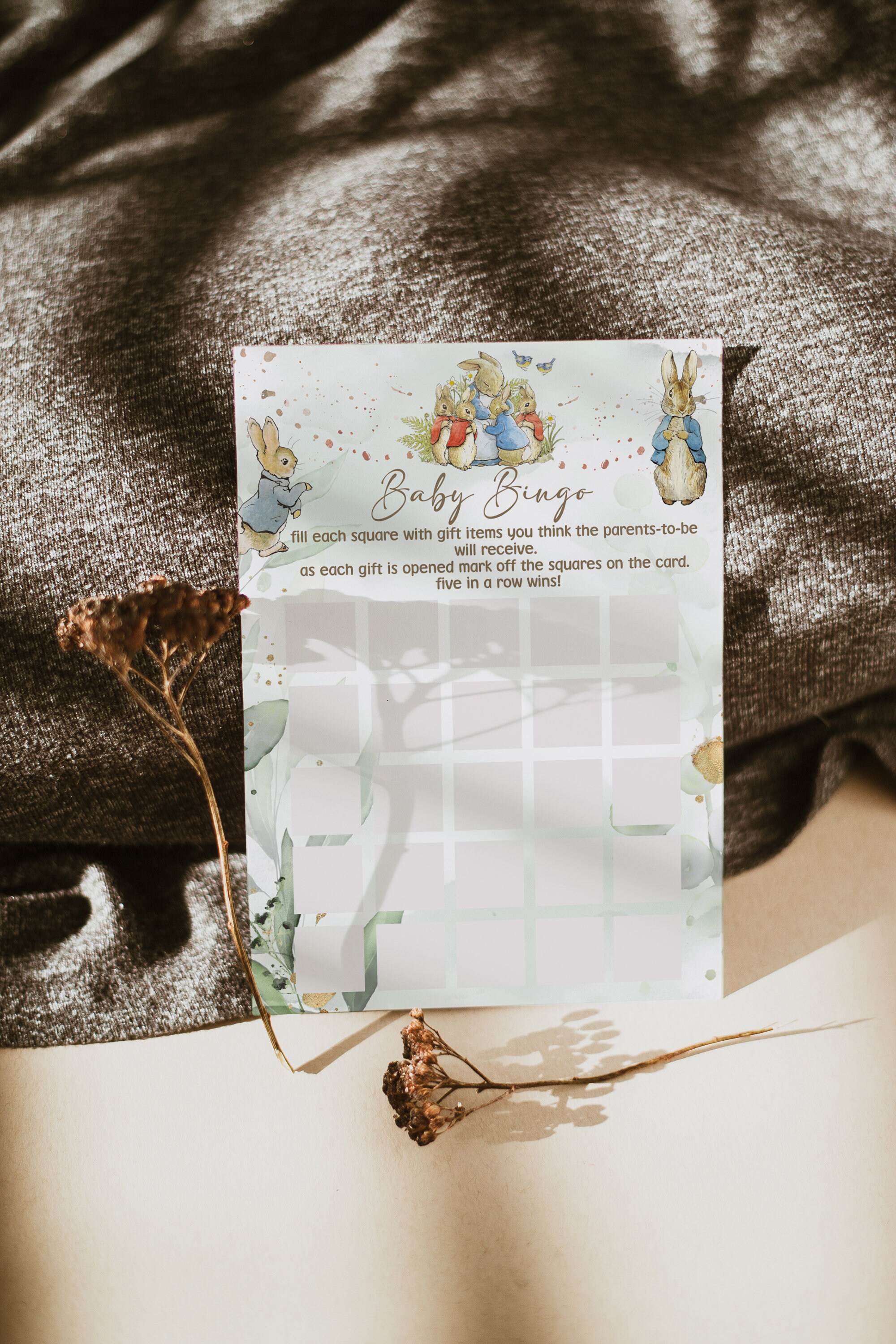 Peter Rabbit Baby Shower Games; Peter Rabbit Inspired; Printable Peter ...