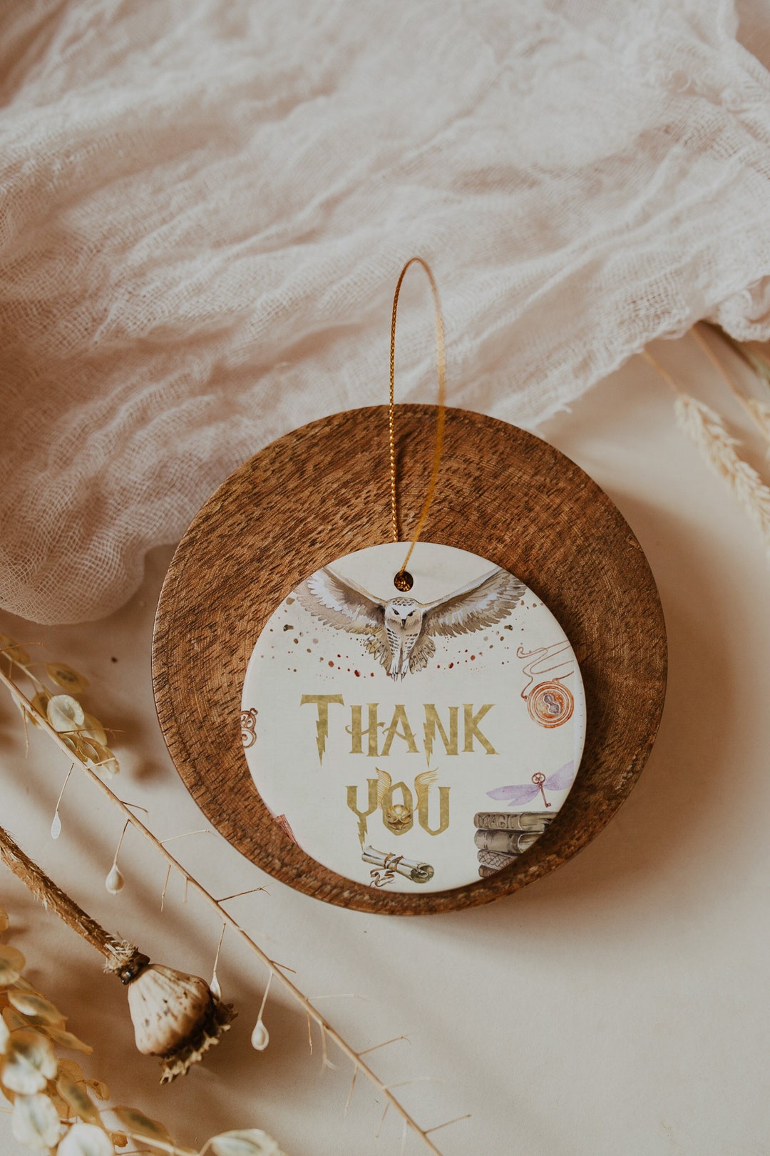 Thank You Tag Wizarding World; Magic School Baby Shower; Printable ...