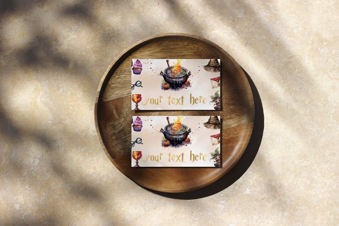 Editable Food Label Wizard Birthday Party; Magic School Birthday ...