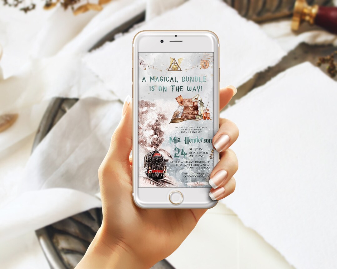 DIY Wizarding World Baby Shower Invitation Magic School Baby Shower ...