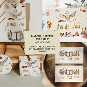 Editable Food Label Wizard Birthday Party; Magic School Birthday ...