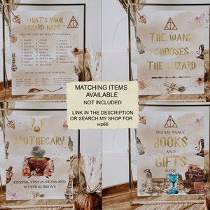 Welcome Wizard Baby Shower Banner; Magic School Baby Shower; Baby ...