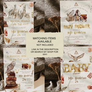 Welcome Wizard Baby Shower Banner; Magic School Baby Shower; Baby ...