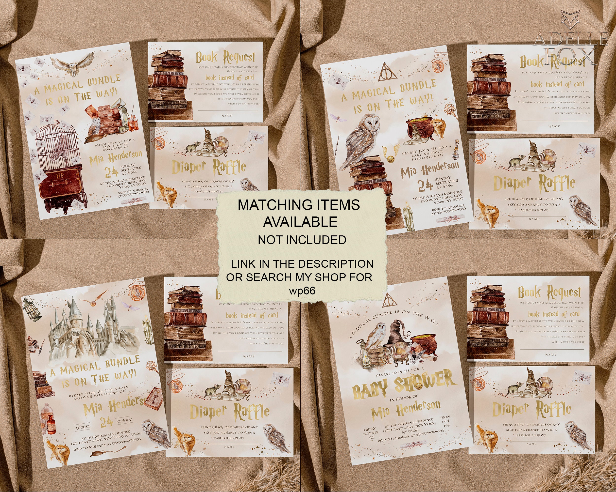 DIY Wizarding World Baby Shower Invitation; Magic School Baby Shower ...