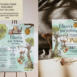 Editable Welcome Banner Hundred Acre Wood First Birthday Party Banner ...