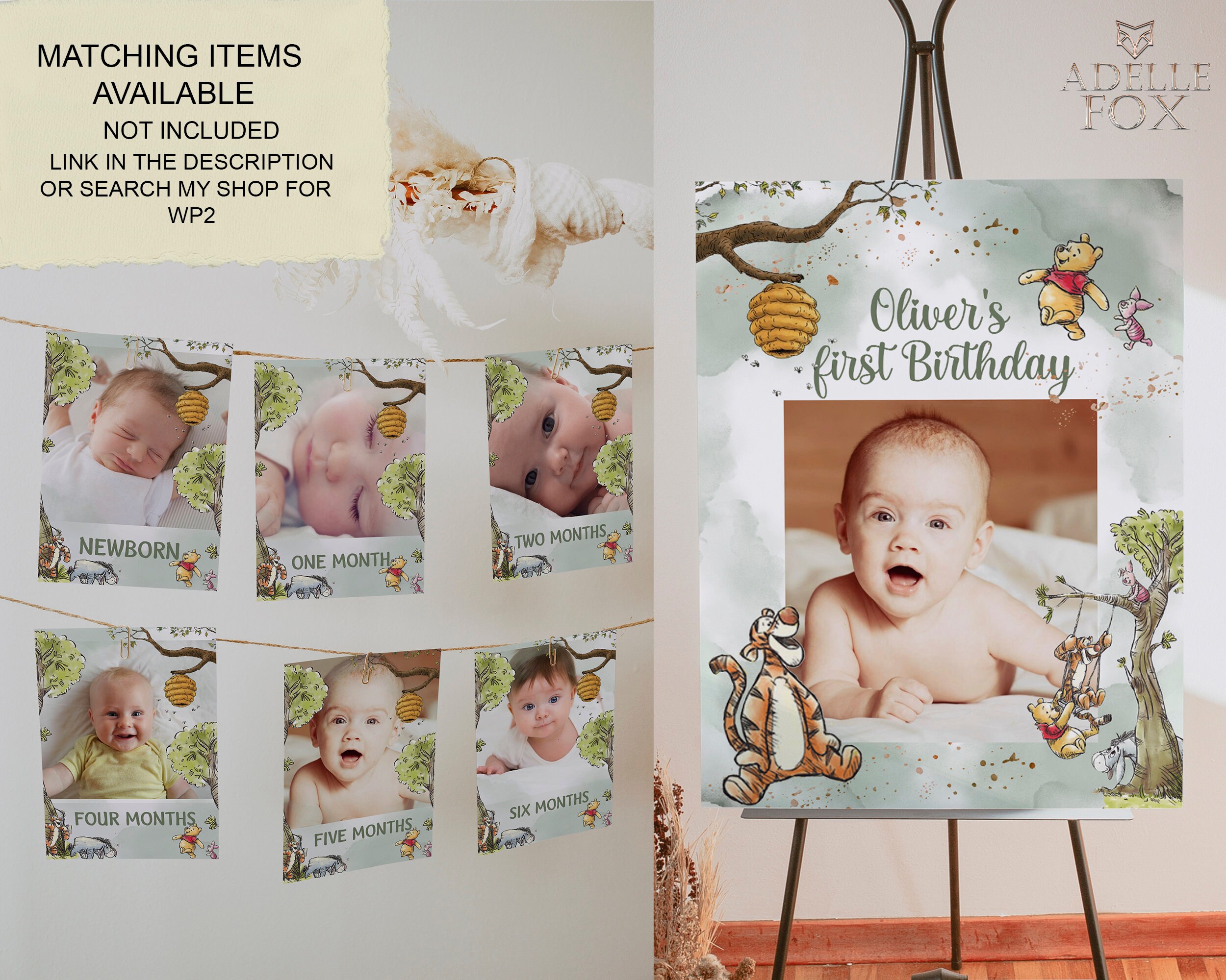 Editable Welcome Banner Hundred Acre Wood First Birthday Party - Etsy UK