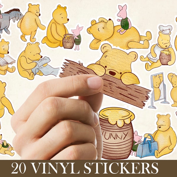 Winnie Pooh Stickers - Etsy