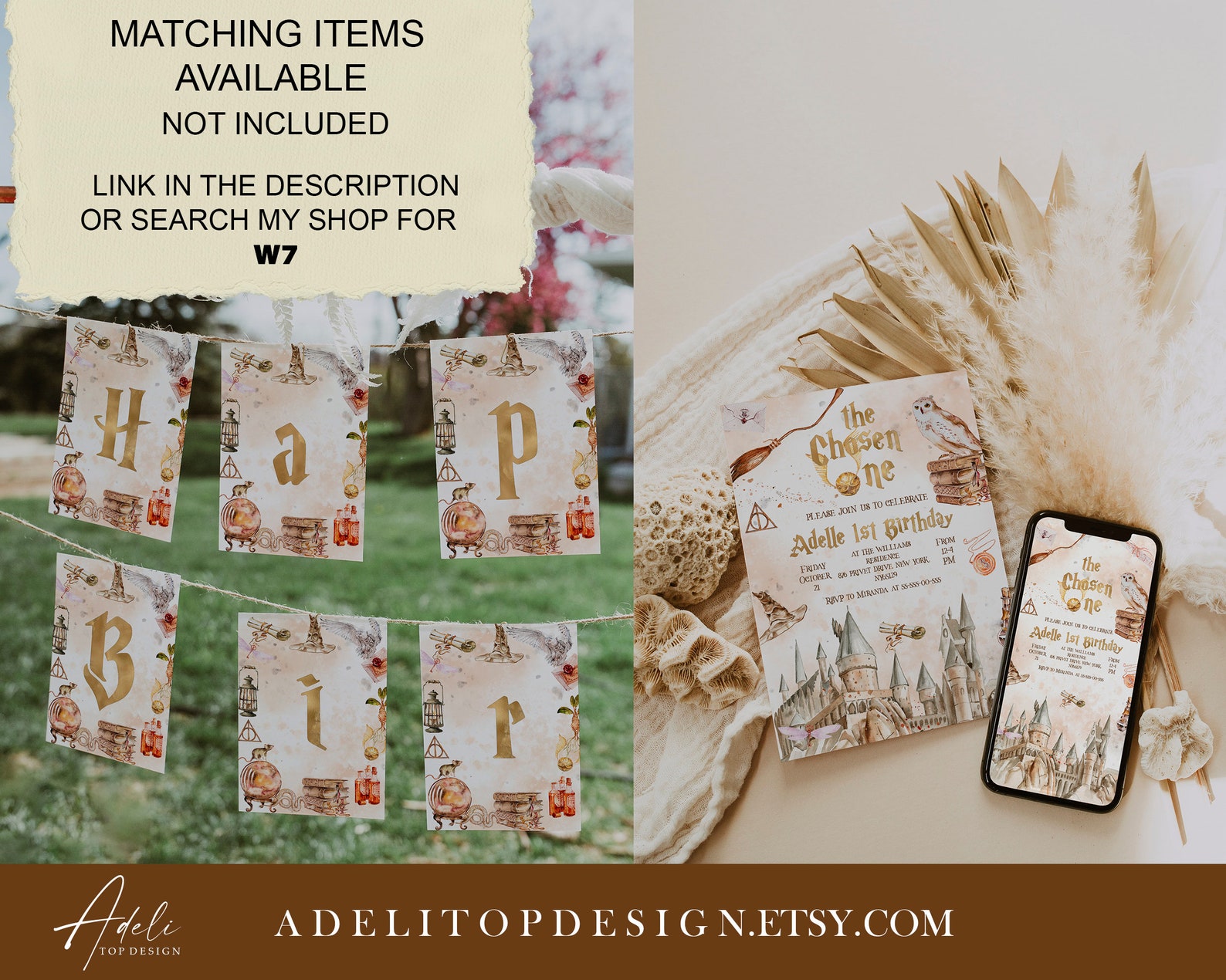 Editable Cupcake Topper Label Birthday Party Magic School 1st - Etsy