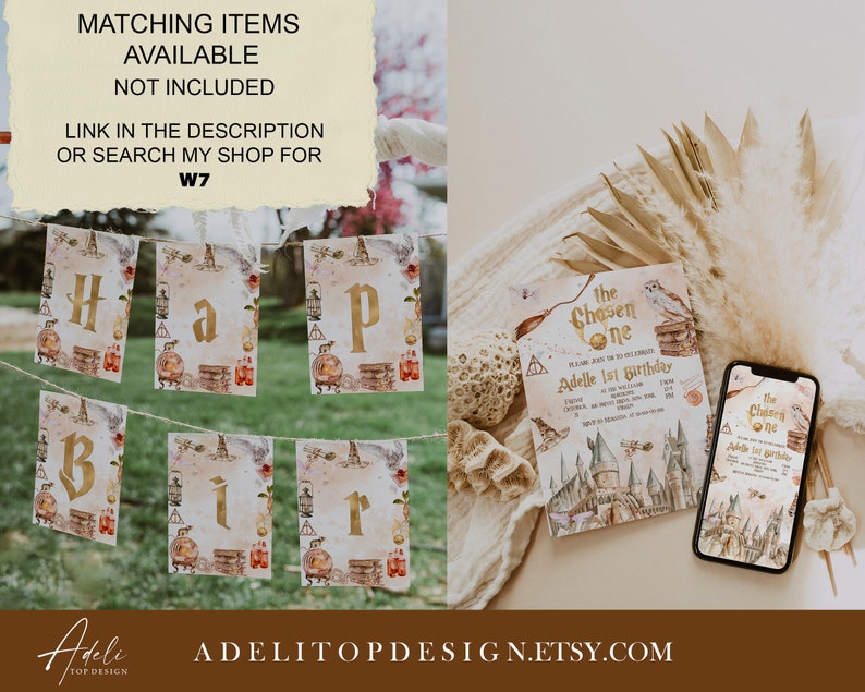 Editable Cupcake Topper Label Birthday Party Magic School 1st - Etsy