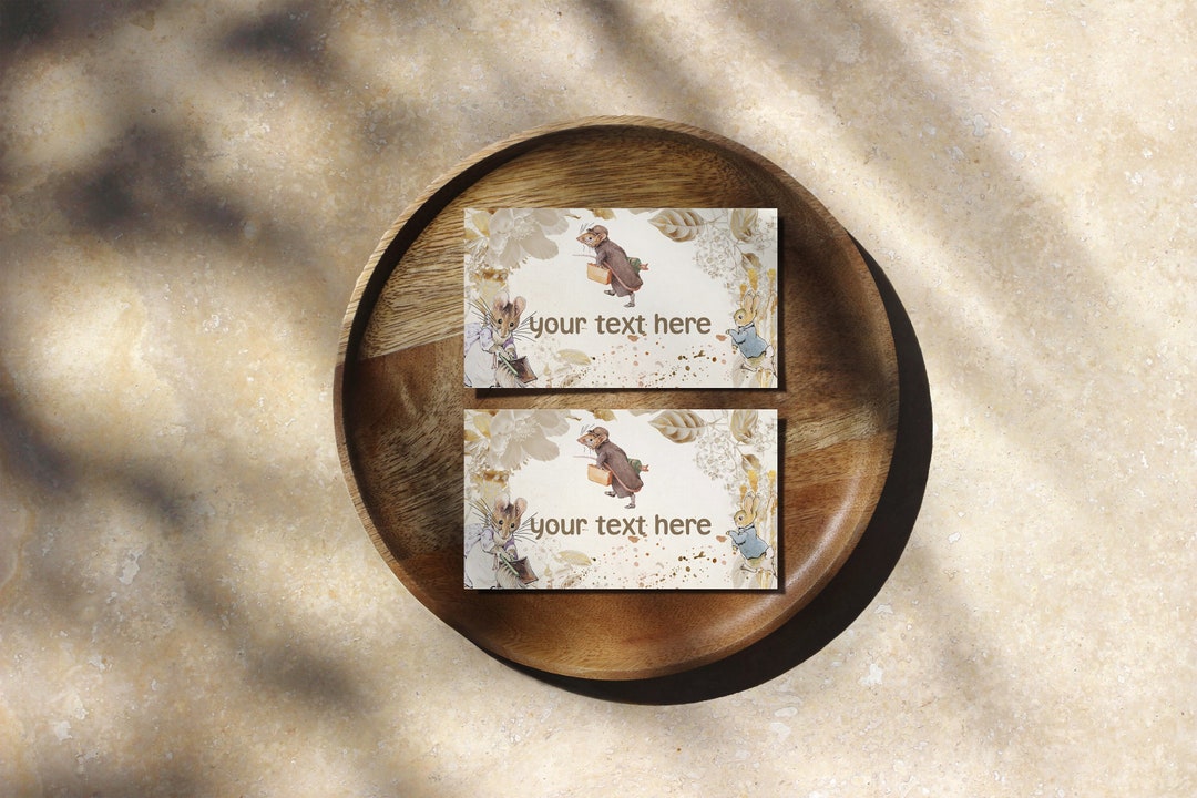 Editable Food Label Peter Rabbit First Birthday Party Food Label ...