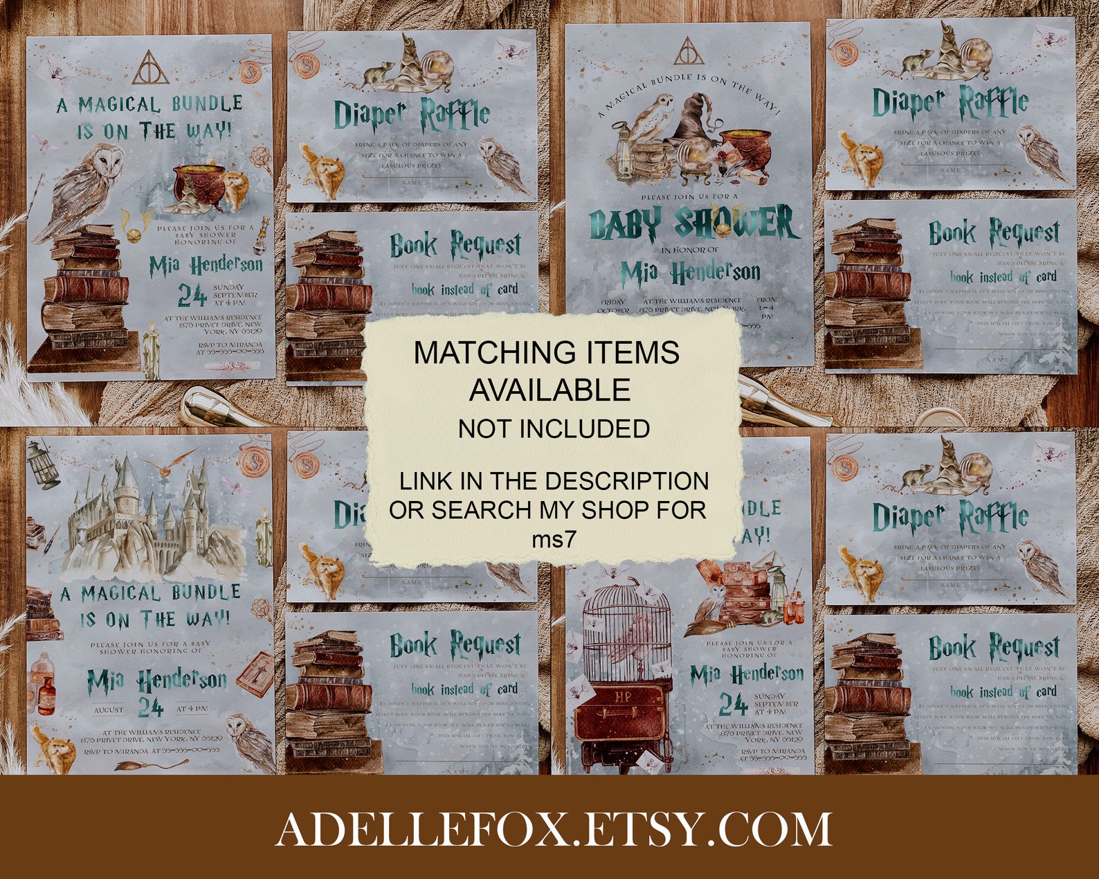 DIY Wizarding World Baby Shower Invitation; Magic School Baby Shower ...