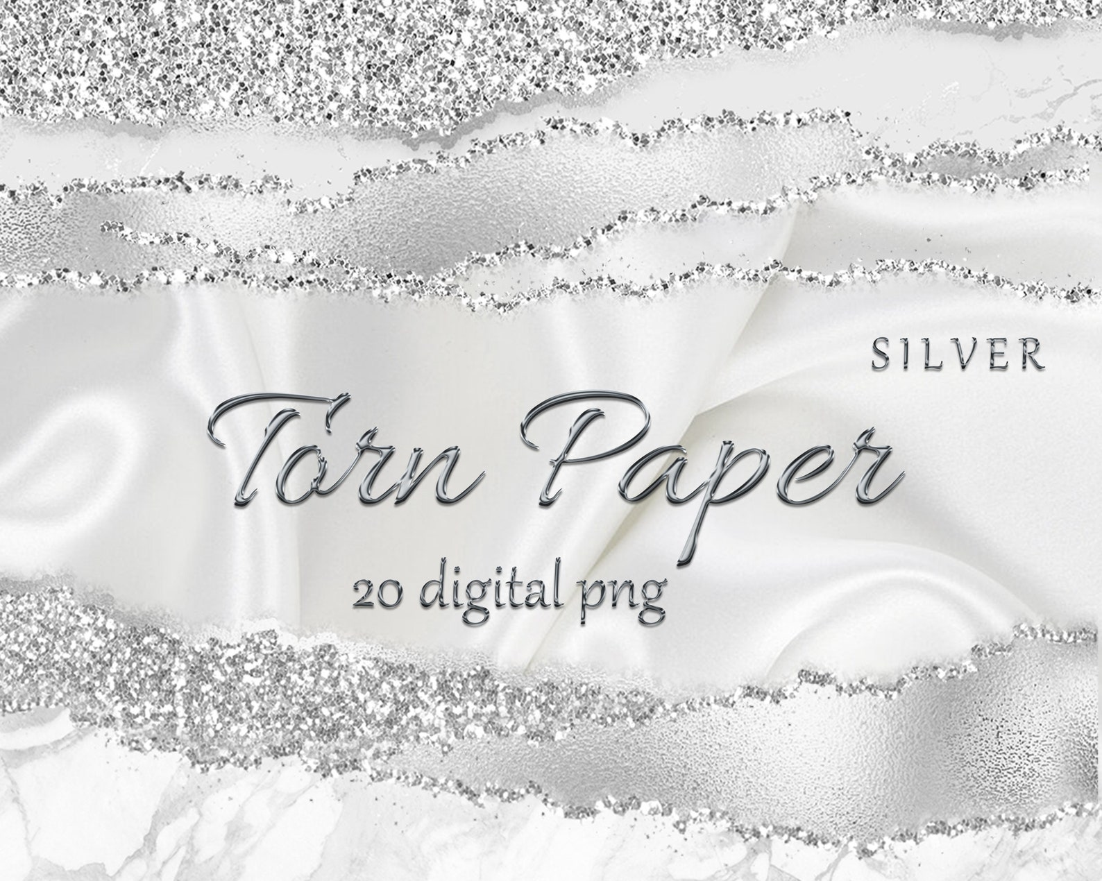 Glam Edges Glam Digital Borders Glitter Torn Paper Glam - Etsy