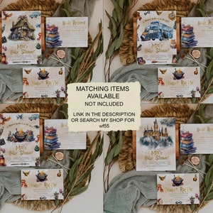 DIY Wizarding World Baby Shower Set; Magic School Baby Shower Template ...