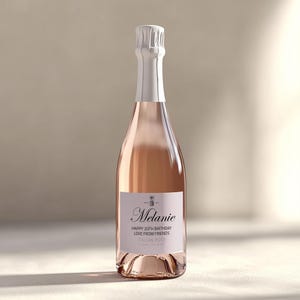Personalized Prosecco Label Personalized Champagne Sticker Editable ...
