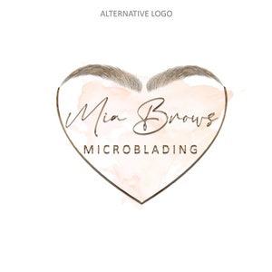 Custom Brows Logo Microblading Logo Design Premade Brow Artist Logo ...