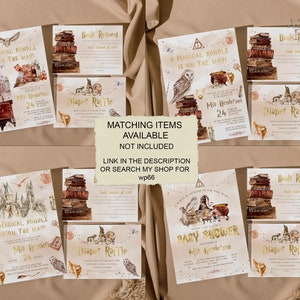 Welcome Wizard Baby Shower Banner; Magic School Baby Shower; Baby ...