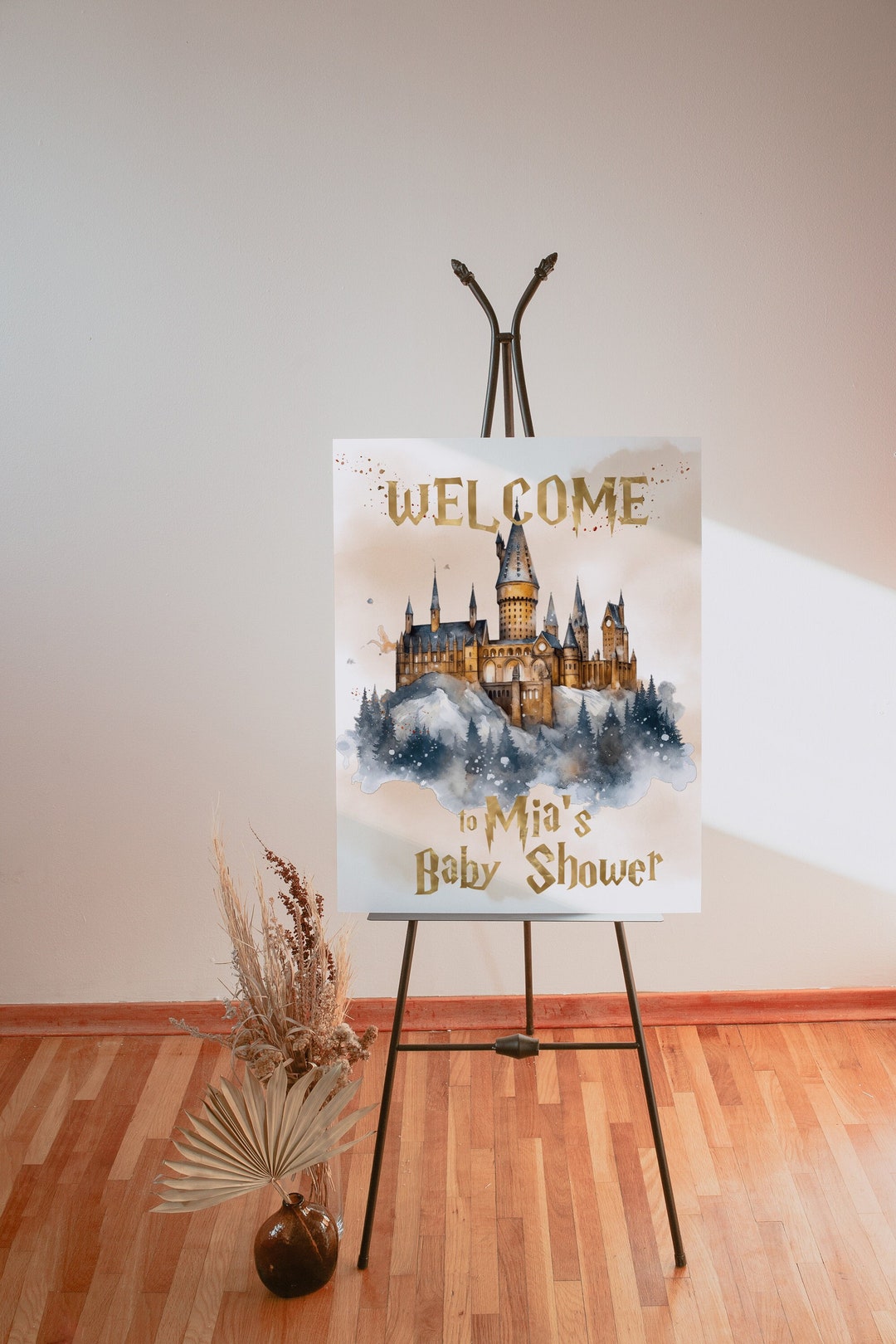 Welcome Wizard Baby Shower Banner; Magic School Baby Shower; Baby ...