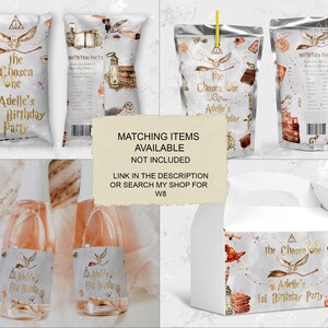 Editable Food Label Wizard Birthday Party; Magic School Birthday ...