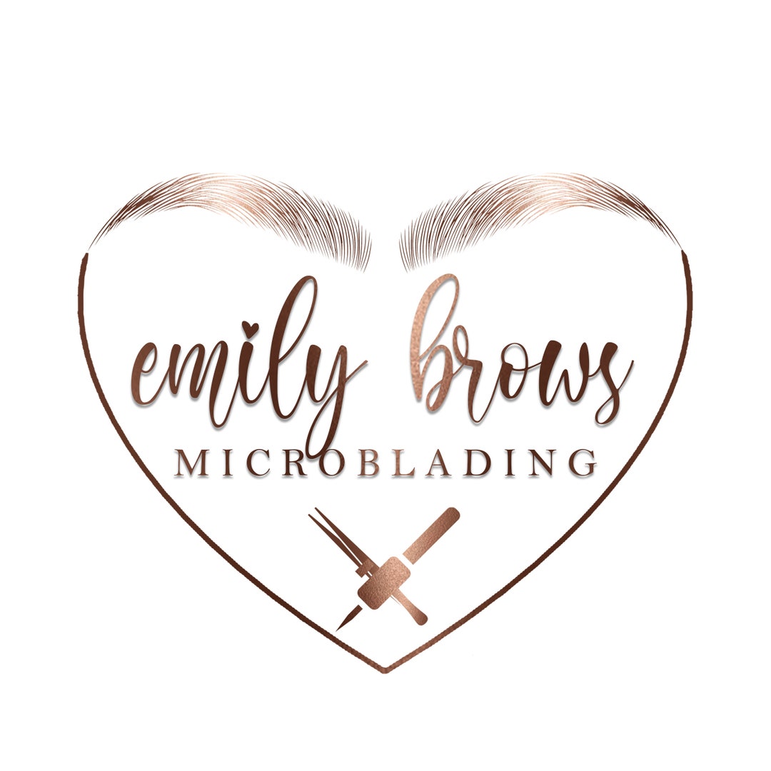 Buy Custom Brows Logo Microblading Logo Design Premade Brow Artist Logo ...