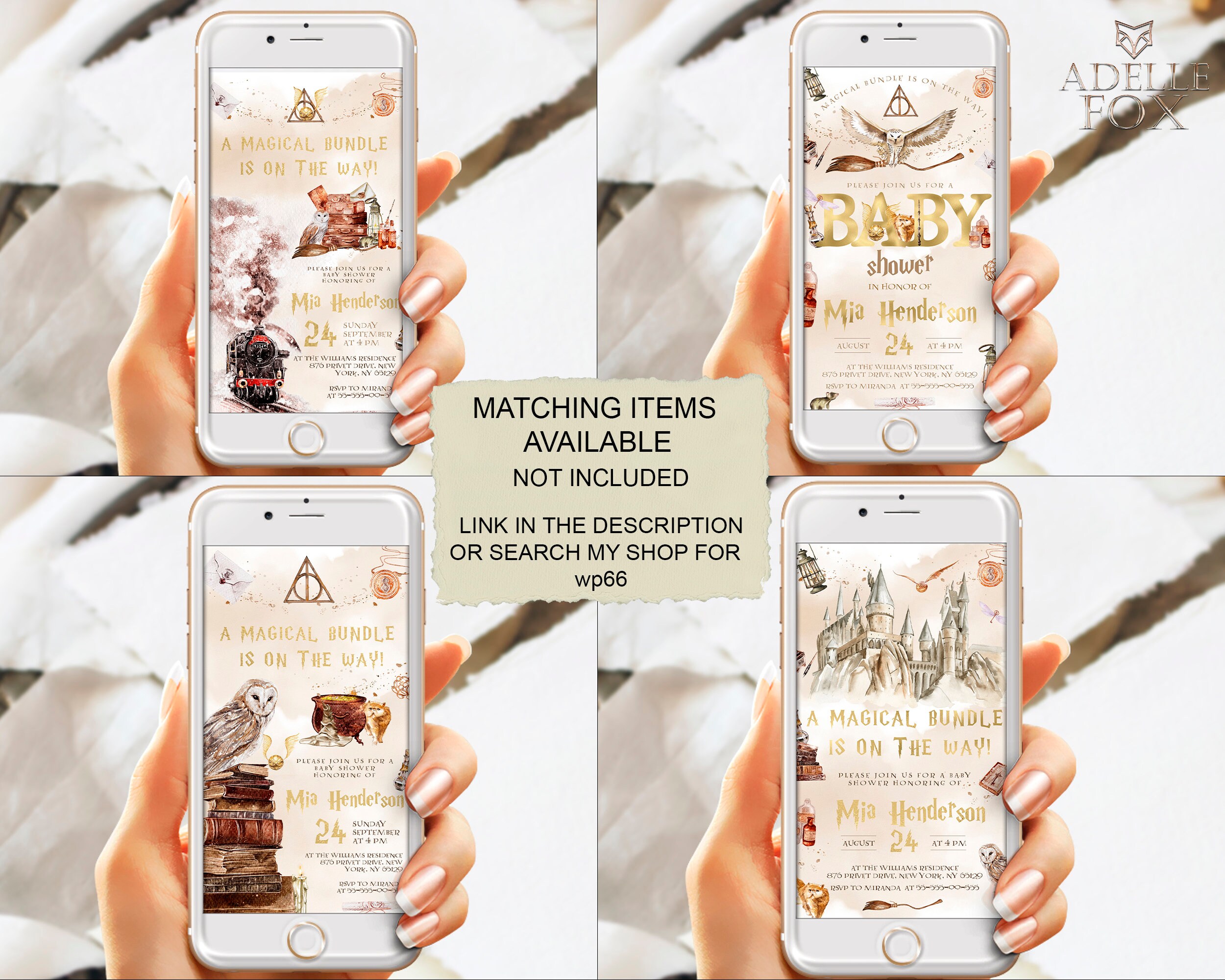 DIY Wizarding World Baby Shower Invitation; Magic School Baby Shower ...