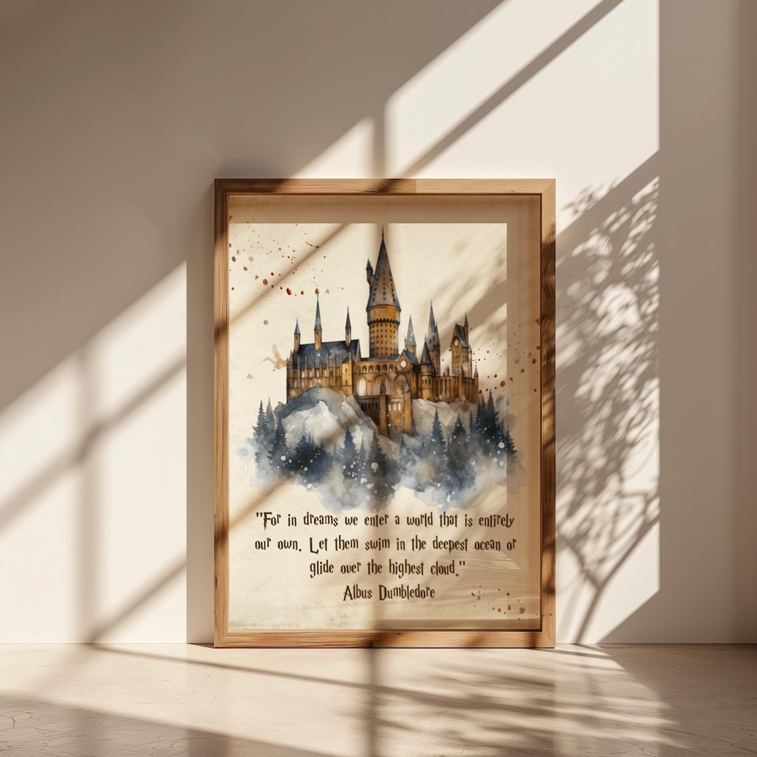 Wizarding World Poster; Wizard Printable Wall Art; Magic School Nursery ...