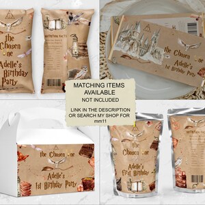 Wizard Gable Box Birthday Party Magic School 1st Birthday Editable ...