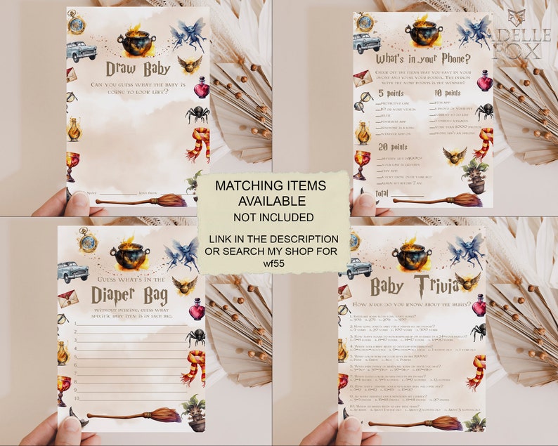DIY Wizarding World Baby Shower Invitation; Magic School Baby Shower ...