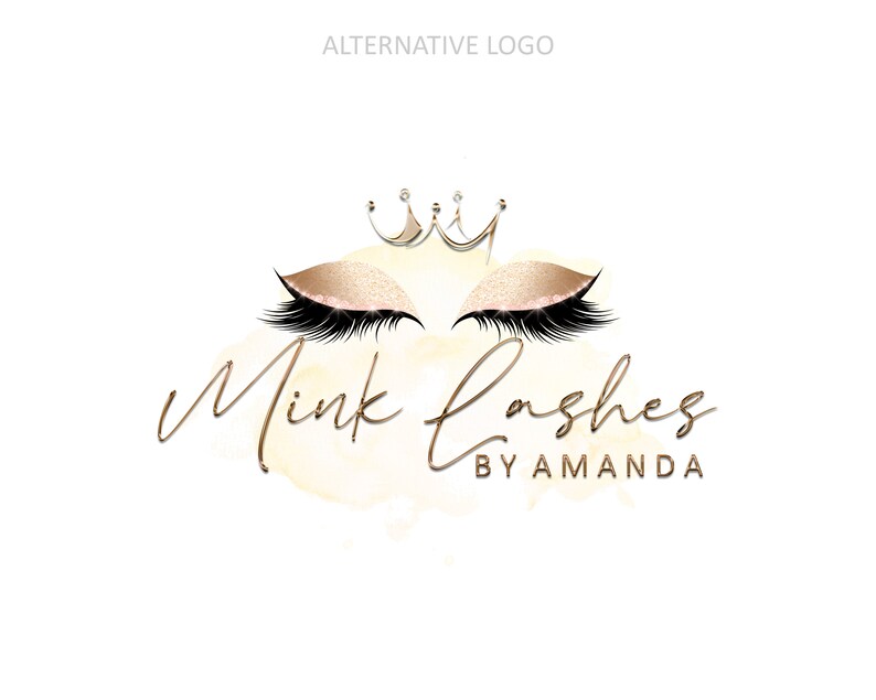 Custom Lash Logo Design Premade Eyelashes Logo Lash Artist - Etsy