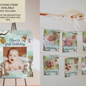 Editable Welcome Banner Hundred Acre Wood First Birthday Party Banner ...