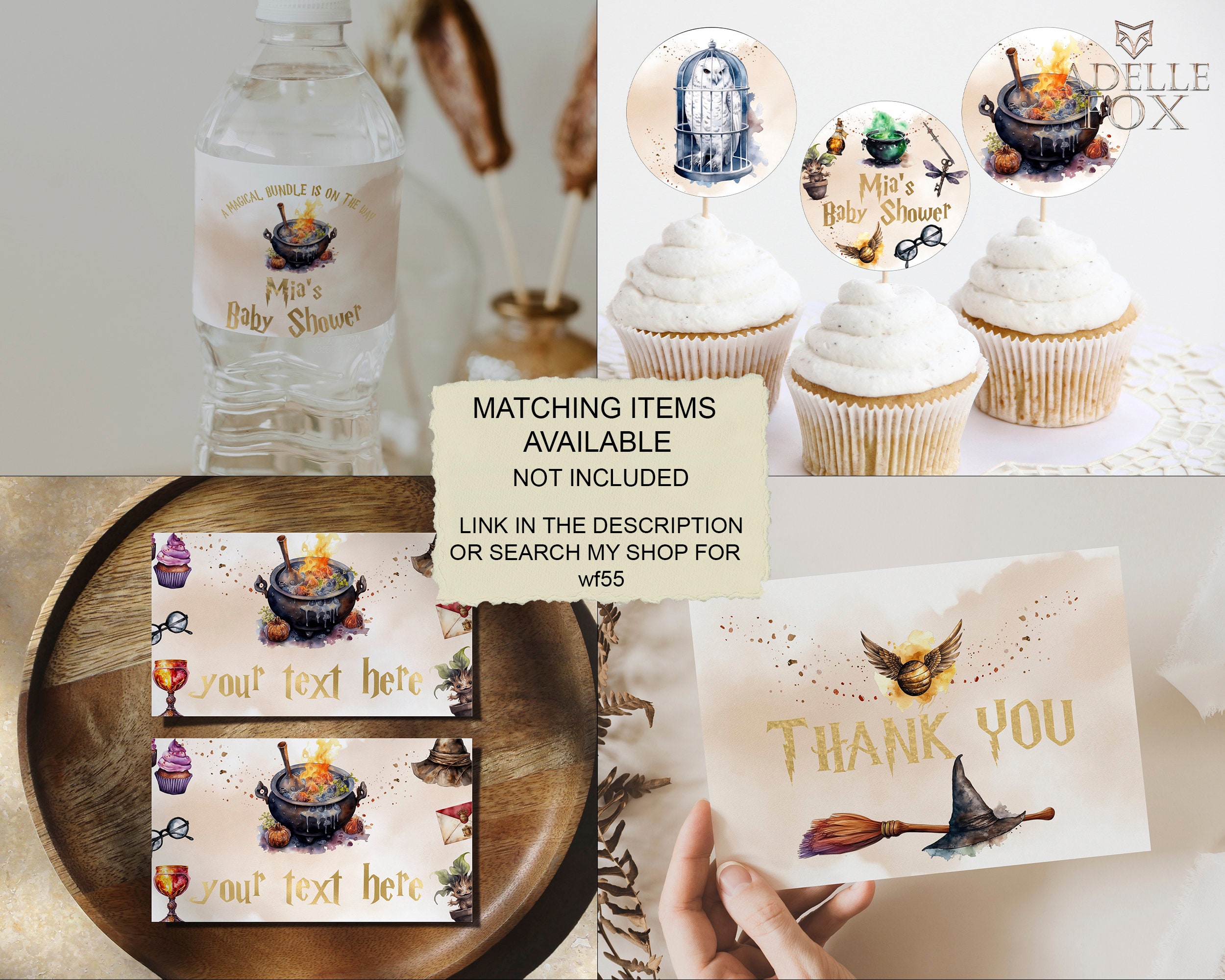 Editable Food Label Wizard Birthday Party; Magic School Birthday ...