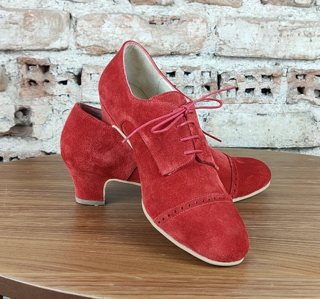 Custom - Oscar Shoes 2nd Edition - Red Suede - Etsy