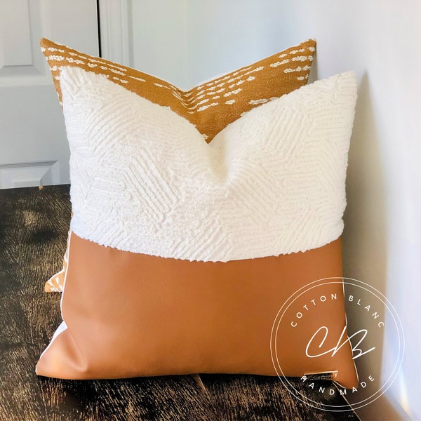 White Textured Pillow - Etsy
