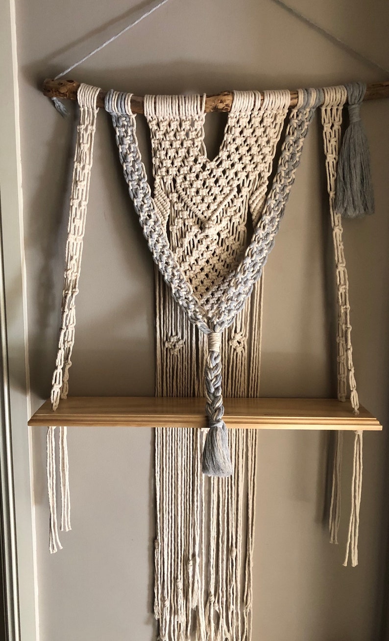 Macrame Shelf - Etsy