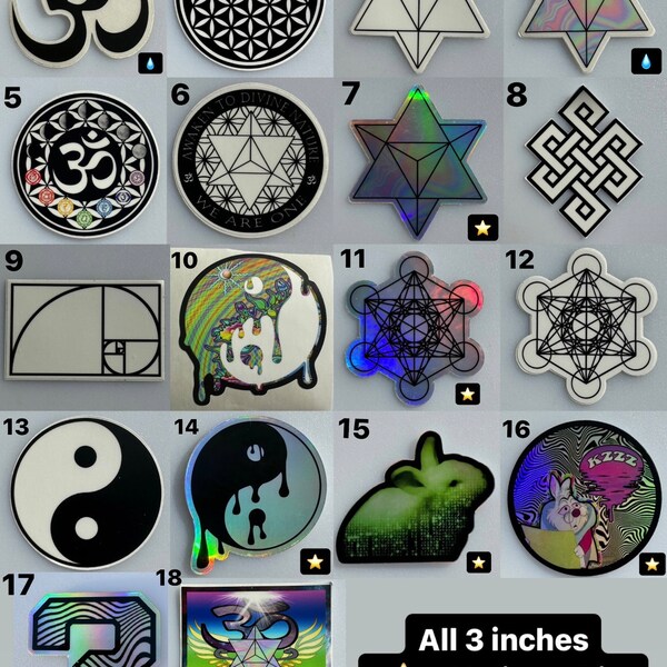 Sacred Geometry Sticker - Etsy