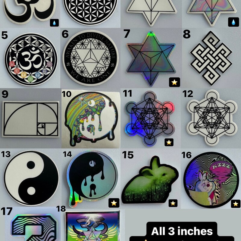 Sacred Geometry Sticker - Etsy