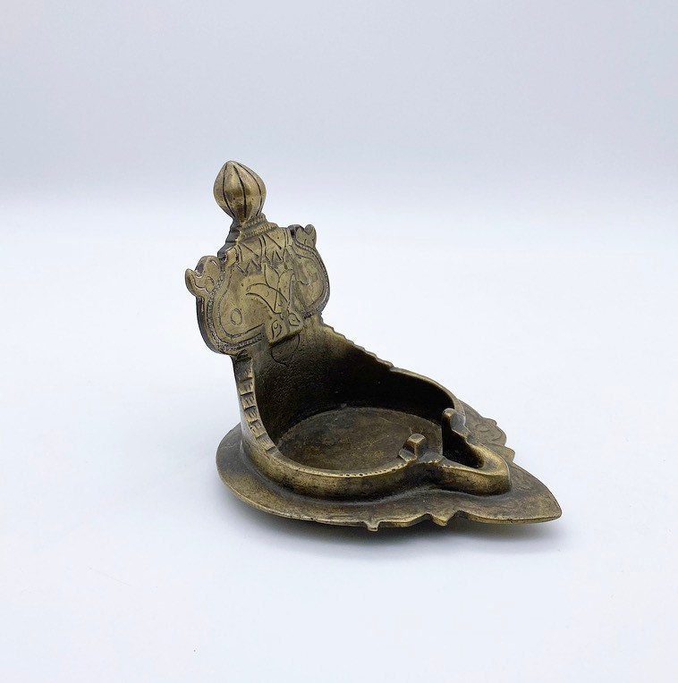 Antique diya oil lamp Indian deepa lamp brass Diwali festival | Etsy