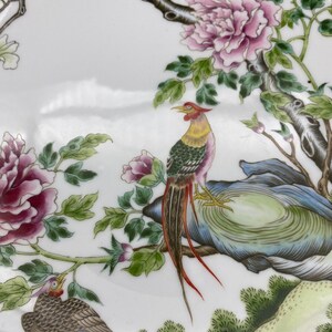 Vintage Chinese Porcelain Plate With Oriental Pheasant Pattern - Etsy