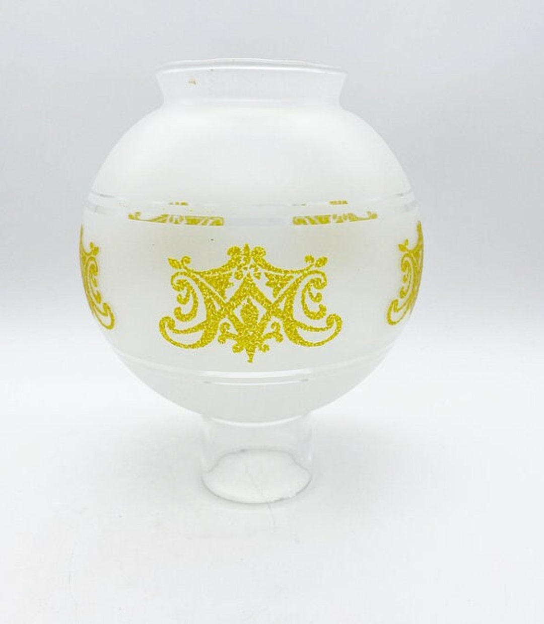 Vintage Glass Lamp Shade, Oil Lamp Shade, Sphere Lamp Shade - Etsy