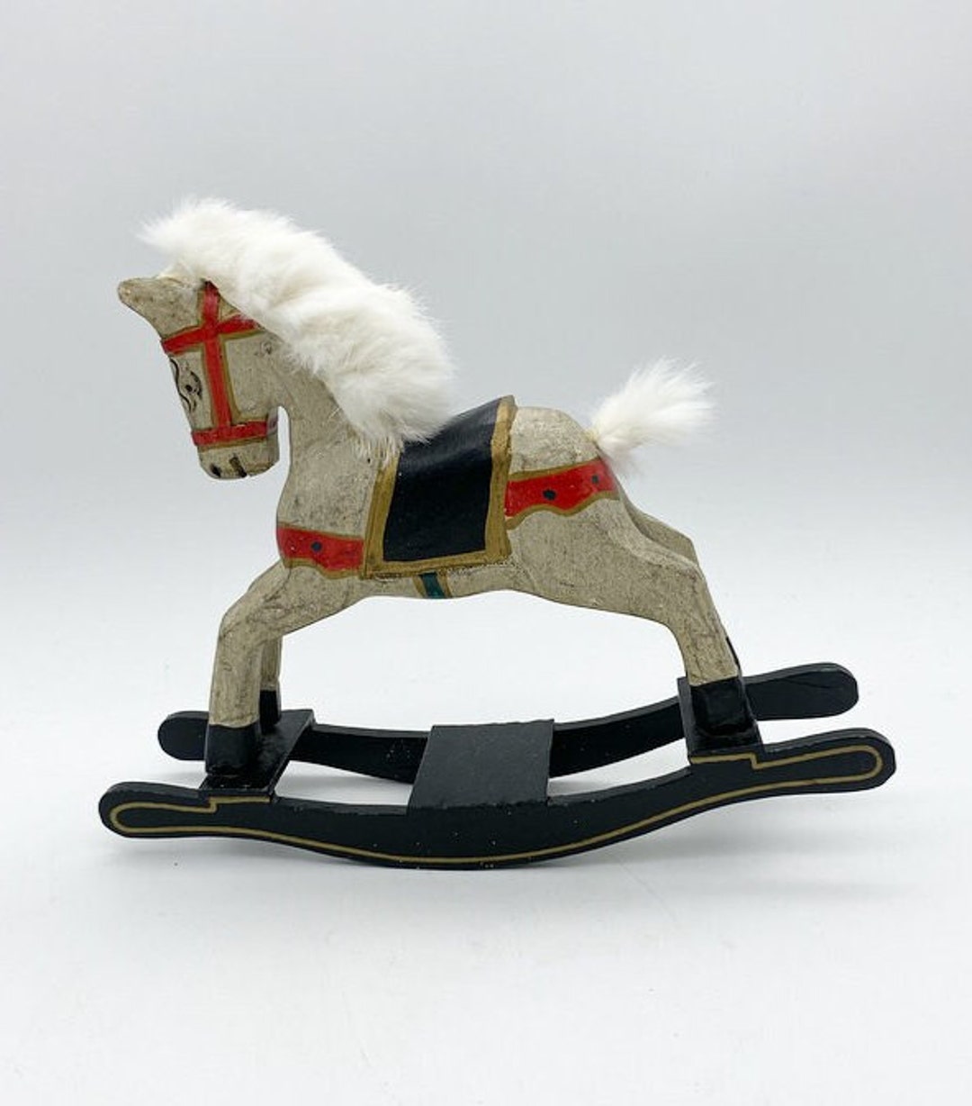 Vintage Wooden Horse Small Rocking Horse Rocking Horse Toy - Etsy