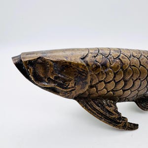 Antique Japanese Bronze Fish, Bronze Fish Statue - Etsy