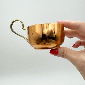 Set of Six Copper Cups - Etsy