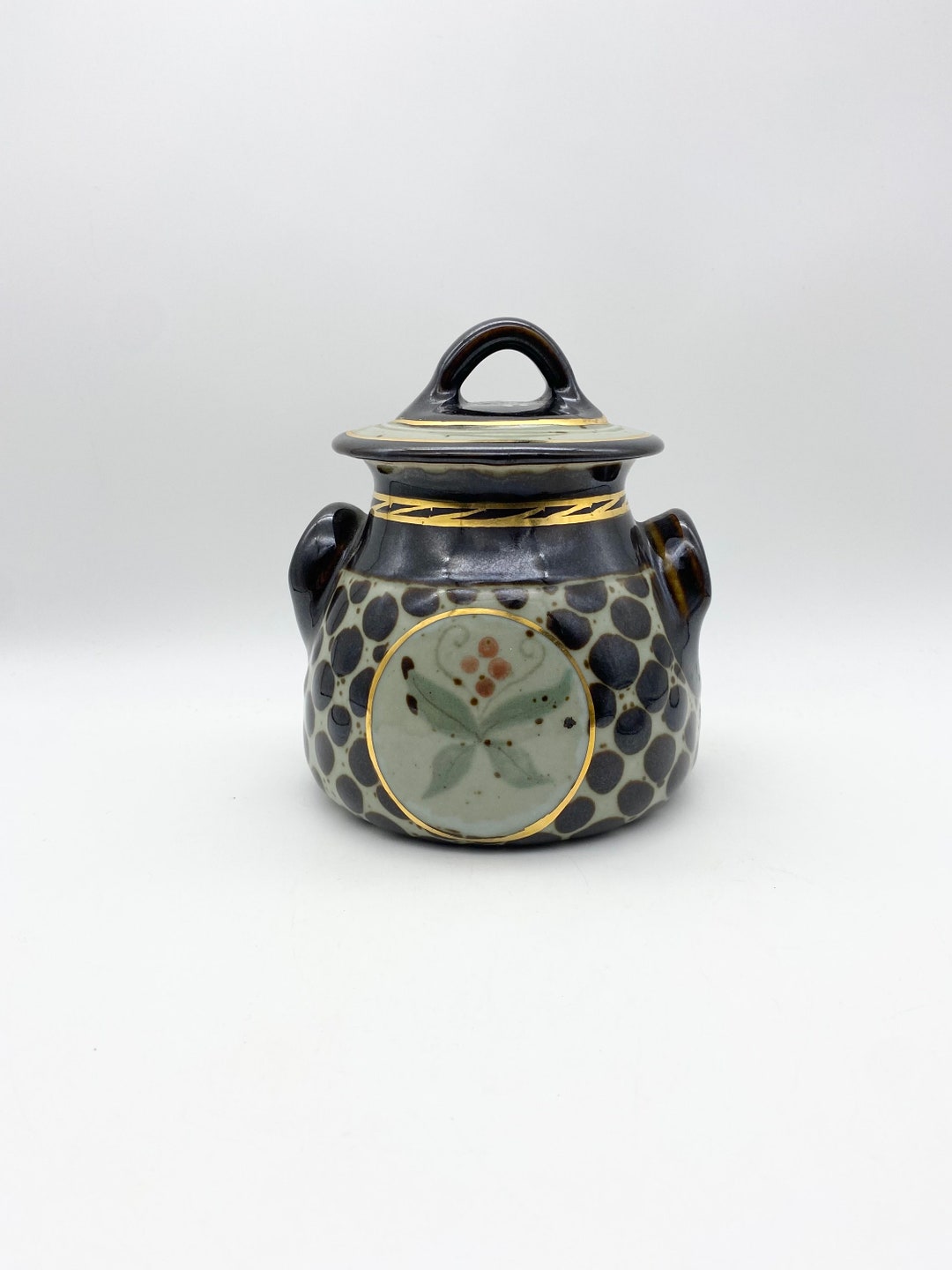 George Jones Pottery Jar With Lid, Kitchen Jar - Etsy