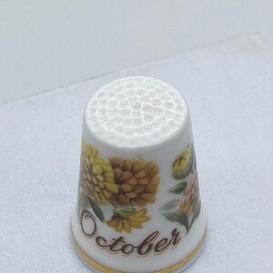 Vintage Royal Albert October Thimble, Bone China Thimble - Etsy
