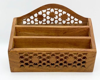 Wooden Letter Rack - Etsy